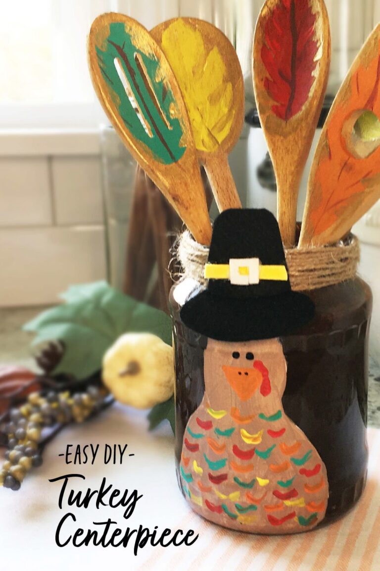 DIY Turkey Decoration for Thanksgiving