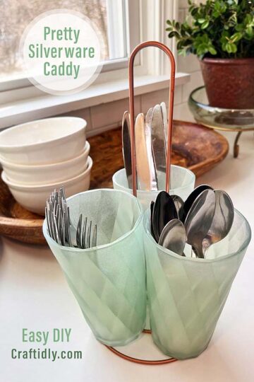 Easy DIY Silverware Caddy