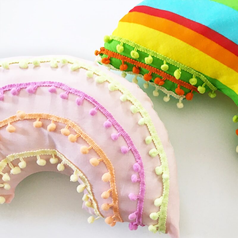 Easy-Sew Rainbow Pillow - Free Pattern