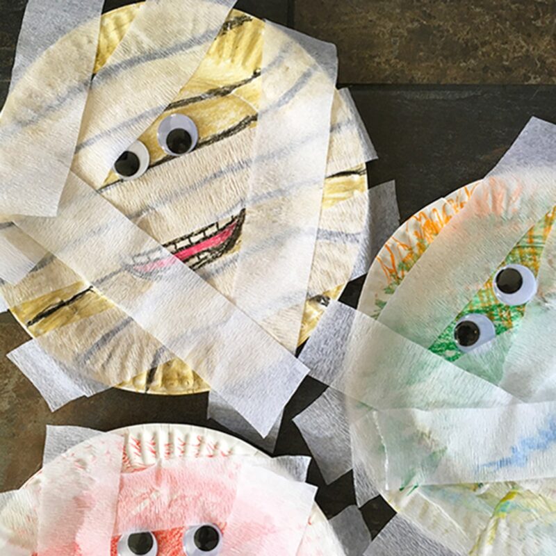 Paper Plate Mummies