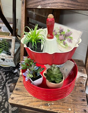 Unique DIY Tiered Trays Made With Flea Market Finds