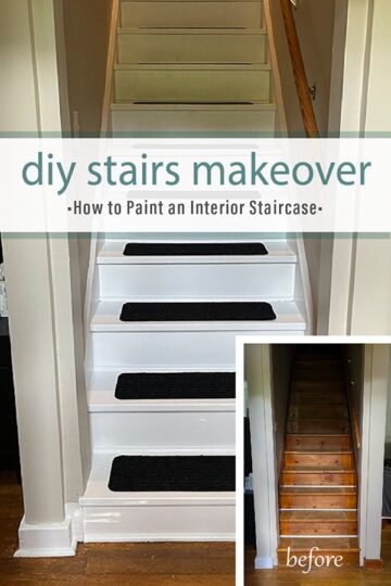 DIY Stairs Makeover - Painting an Interior Staircase