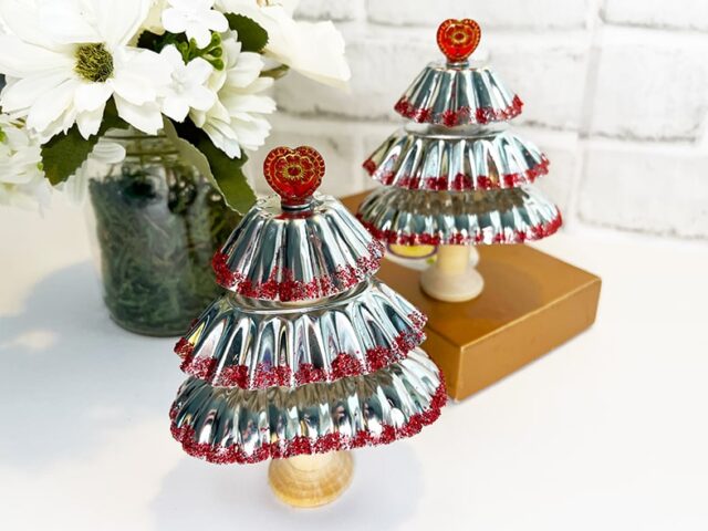 How to Make Repurposed Tart Tin Trees