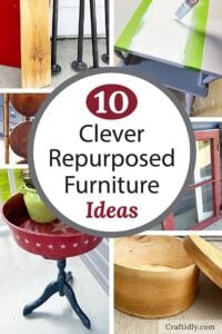 12 Clever Repurposed Furniture & Small Furniture Refresh Ideas