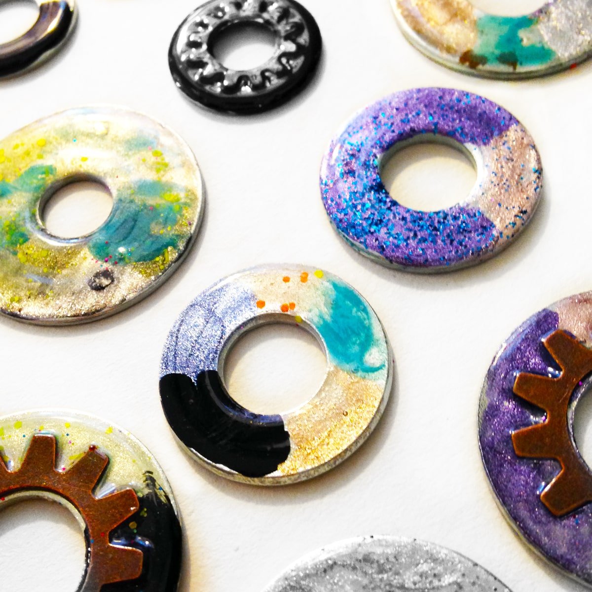 DIY Washer Bracelets and Necklaces for Kids