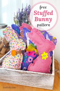 Easy Sew Stuffed Bunny - Free Pattern