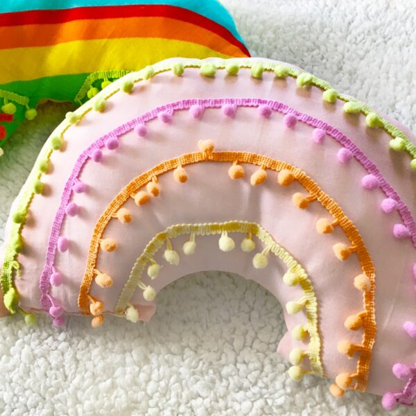 Easy-Sew Rainbow Pillow - Free Pattern