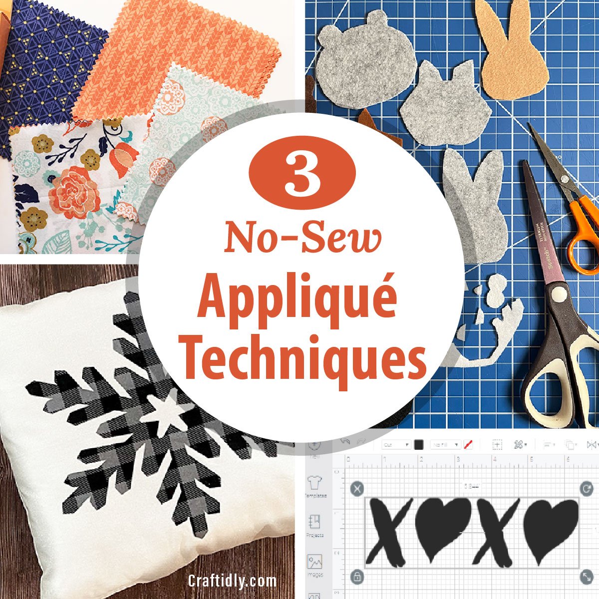Three Easy No-Sew Appliqué Techniques & Free Patterns
